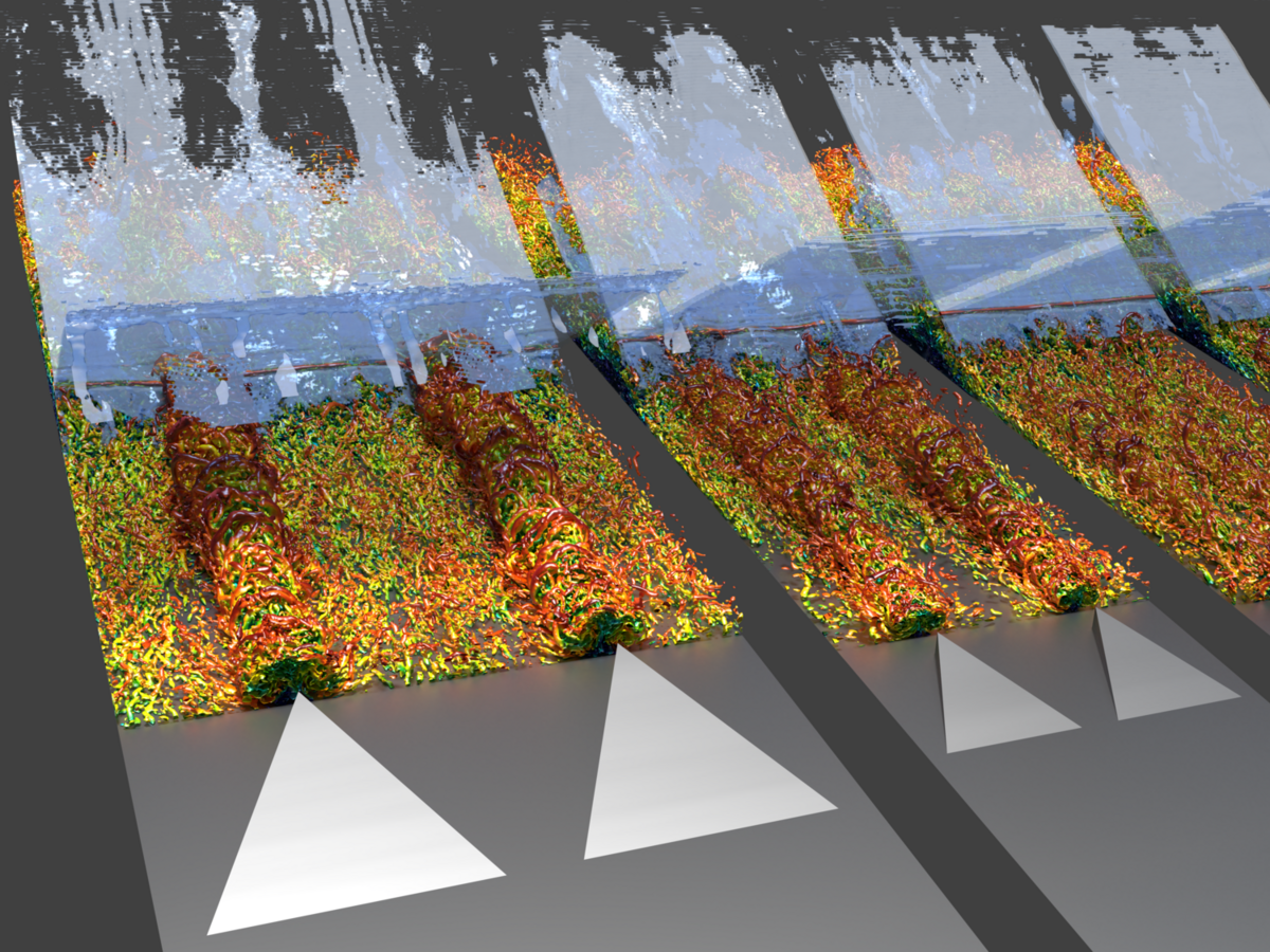 Large Eddy Simulations of Micro-Vortex Generators for Shock Wave ...