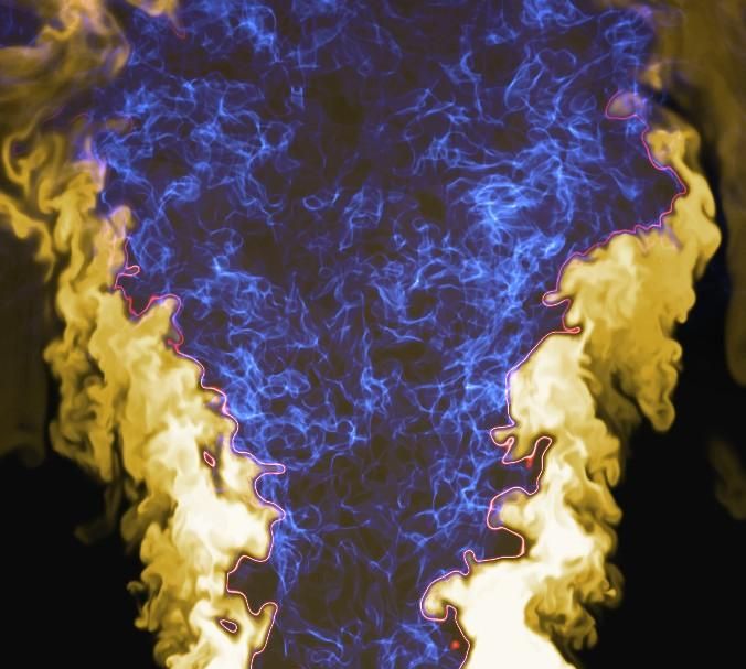 Investigations into Turbulent Flames with Detailed Chemistry and ...