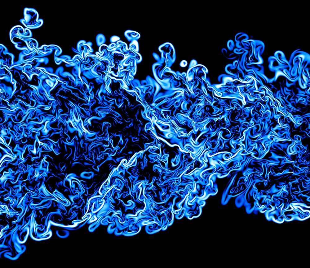 Statistical And Geometrical Properties Of Turbulent Flows With Viscosity Stratification Gauss